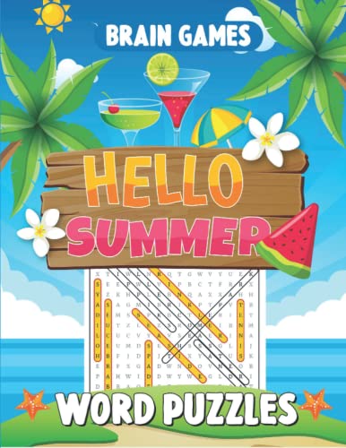 Brain Games Summer Word Search Puzzles: Summer Vibes Word Search Puzzle ...