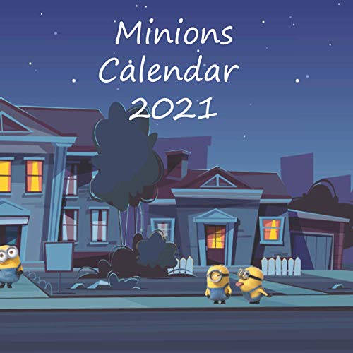 Minions calendar 2021: Minions wall calendar 2021 with glossy cover and ...