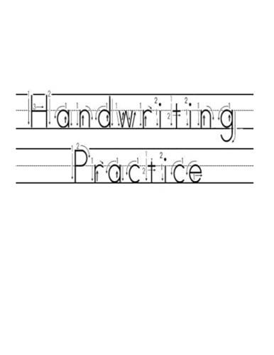 Handwriting Practice Paper: 200 page Dotted Line Notebook for Kids by ...