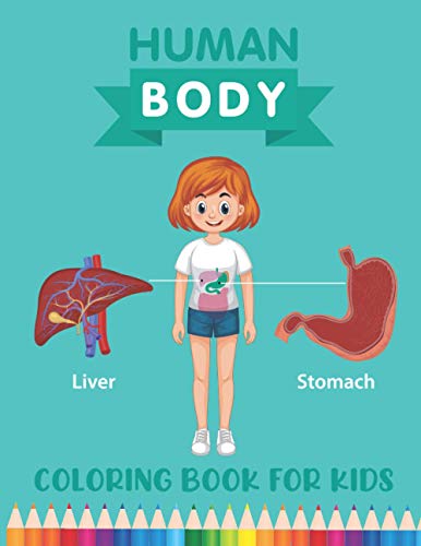 Human Body Coloring Book for Kids: Over 30 Human Body Parts Coloring ...