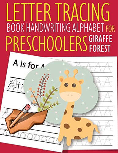 Letter Tracing Book Handwriting Alphabet for Preschoolers Giraffe and ...