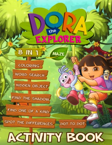 Dora Activity Book: Contains All A Large Print The Word Search Explorer ...