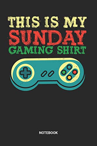 Notebook: Dotted Lined Lazy Relaxed Sundays Video Gaming Themed ...