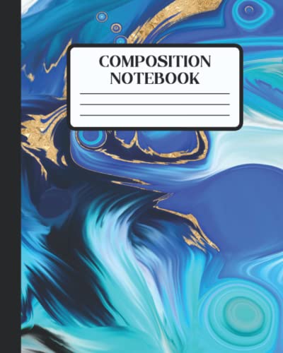 Composition Notebook: Wide Ruled Paper Notebook | Blank Wide Lined ...