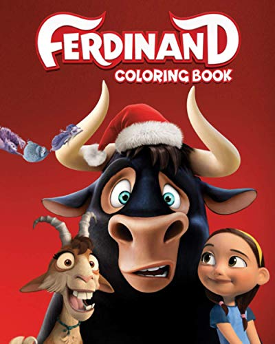Ferdinand Coloring Book: Ferdinand The Bull 24 GIANT Fun coloring Pages ...