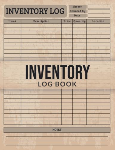 Inventory Log Book: Simple Inventory Book for Small Business, Home and ...