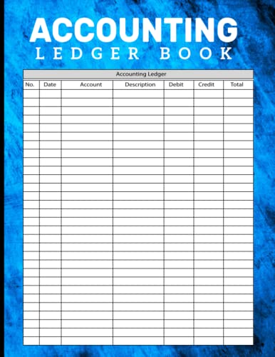 Accounting Ledger Book: Large Simple Accounting Ledger For Bookkeeping ...
