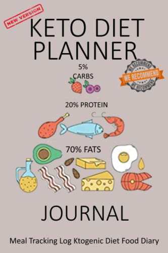 Keto Diet Planner Journal Meal Tracking Log Ketogenic Diet Food Diary ...