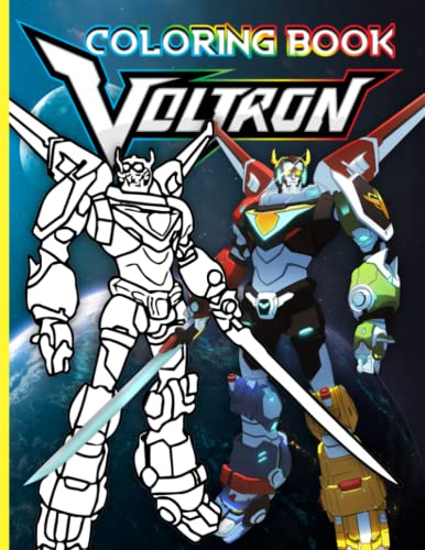 Voltron Coloring Book: Exclusive Unofficial Beautiful Books For Adults ...