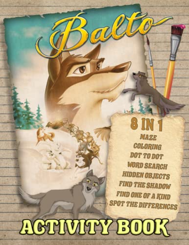 Balto Activity Book: Amazing Creativity One Of A Kind Stress Relieving ...