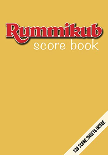 Rummikub Score Book: 128 Score Sheets Inside: Perfect for Scorekeeping ...