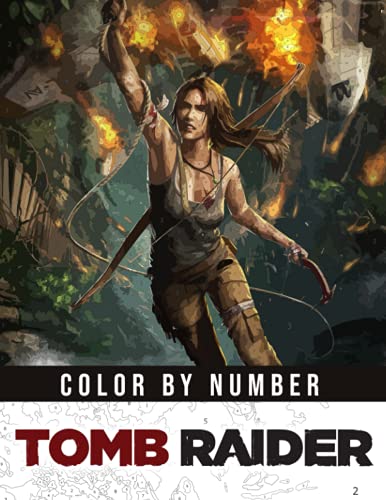 Tomb Raider Color By Number: Lara Croft Favorite Video Game Character ...