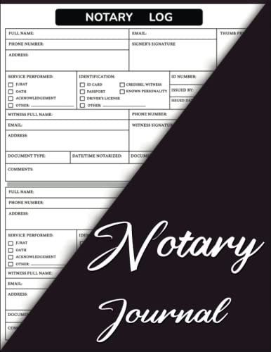 Notary Journal: Official Notary Log Book To Record Notarial Acts ...