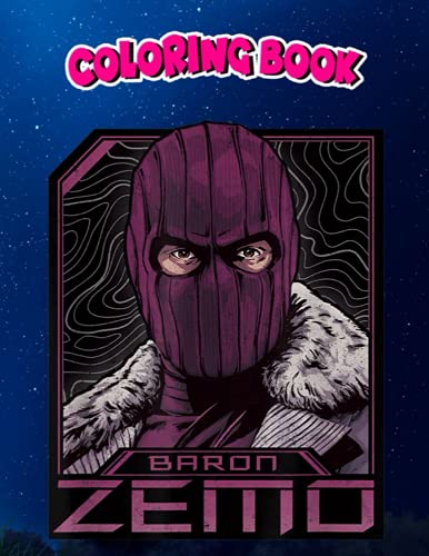 Coloring Book: The Falcon and The Winter Soldier Baron Zemo Masked ...