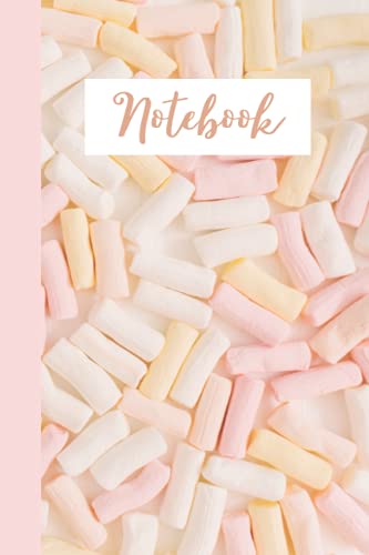 Notebook: Marshmallow Notebook Blank Lined Journal by Doodle Designs ...