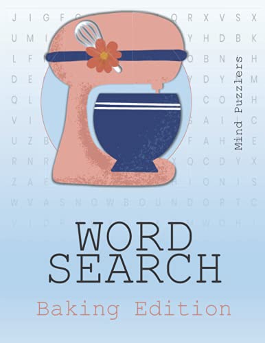 Word Search: Baking Themed Activity Puzzle Book for Cooks and Baking ...