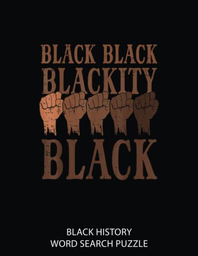 Black History World Search Puzzle: Blackity Black History Month African ...