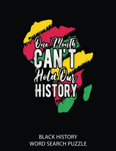 Black History World Search Puzzle: One Month Can Hold Our History | 8.5 ...