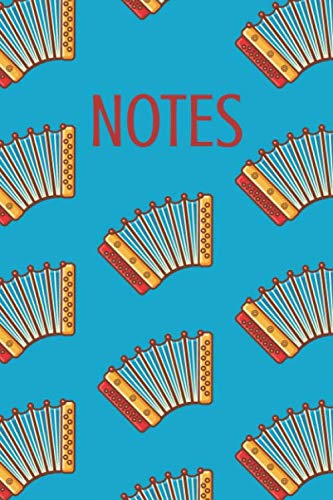 Notes: Accordion Pattern Lined Notebook Journal / Musical Instrument ...