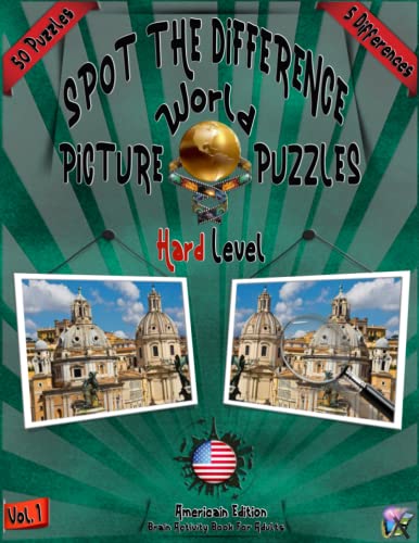 Spot The Difference World Picture Puzzles Hard Level Americain Edition ...