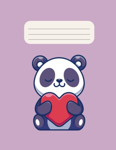 Kawaii Composition Notebook: Happy Cute Panda Notebook Kawaii for Girls ...