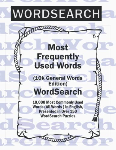 Most Frequently Used Words (10k General Words Edition) WordSearch ...