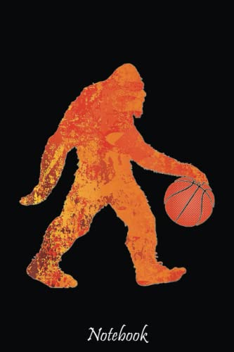 Bigfoot Sasquatch Basketball Funny Baller Men Women Kids Notebook ...