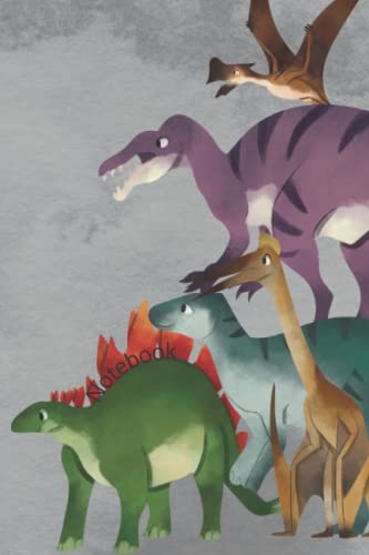 Notebook: Dinosaur Journal/ 120 Lined Pages/School/ Drawing, Doodling ...
