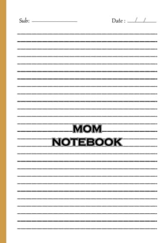 Mom Notebook: Mom Notebook, Cute Lined Notebook, Mom Gifts, Pink Flower ...