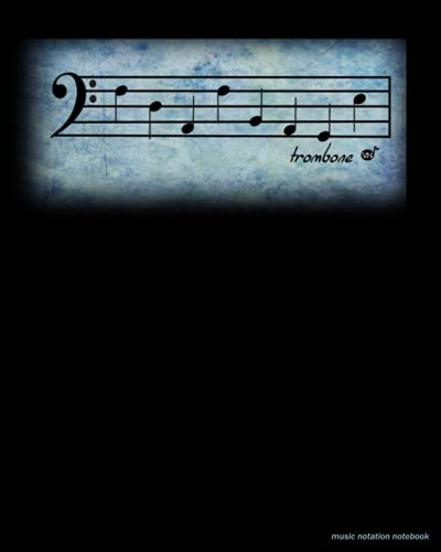 BLUE Music Notation Notebook Manuscript Paper Staff Score Sheet Music ...