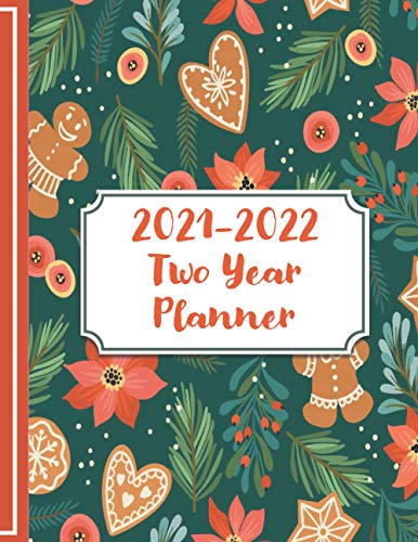 2021 - 2022 Two Year Planner: Watecolor Flower 2 Year Daily Weekly ...