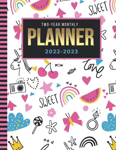 Two-Year Monthly Planner 2022-2023: 8.5x11 24-Month Calendar and 100 ...