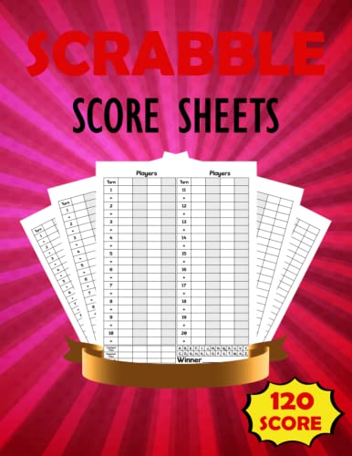 Scrabble Score Sheets: Scrabble Score Sheets Pads Official, Scrabble ...