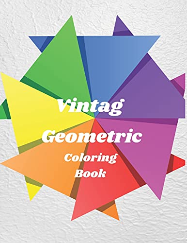 Vintag Geometric Coloring Book: Abstract Coloring Book for Adults ...