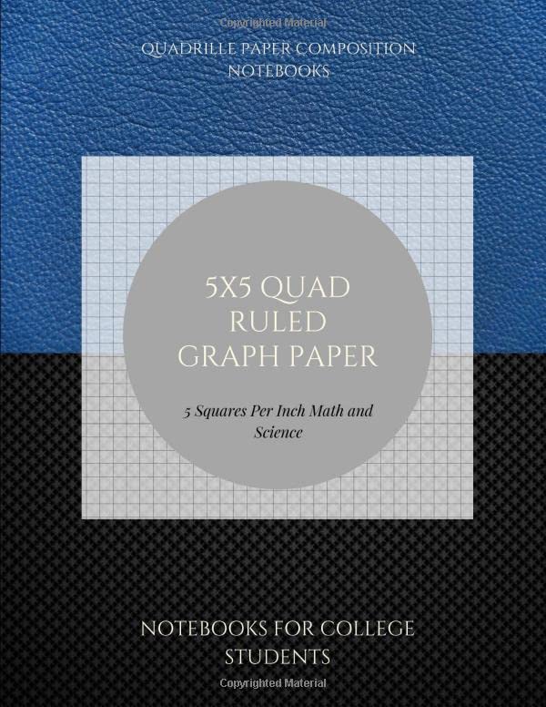 5x5 Quad Ruled Graph Paper: 200 Pages Quad-ruled Paper Large ...