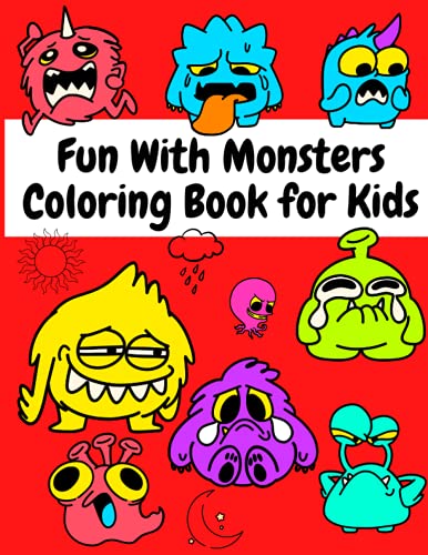Fun With Monsters Coloring Book For Kids: monster family coloring pages ...