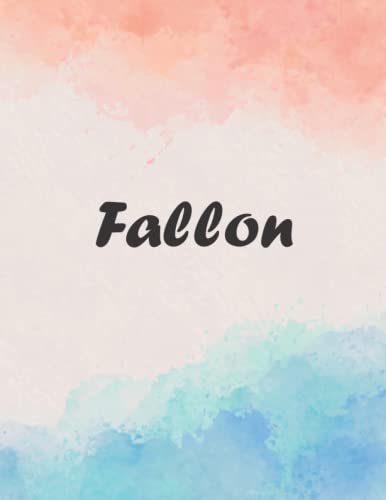 Fallon: Personal Name Dot Gird | The Notebook For Writing Journal or ...