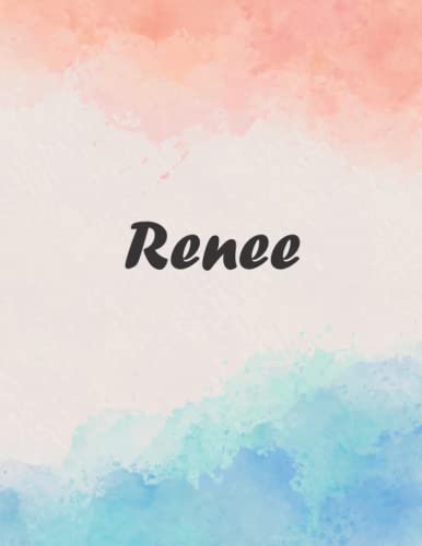 Renee: Personal Name Dot Gird | The Notebook For Writing Journal or ...