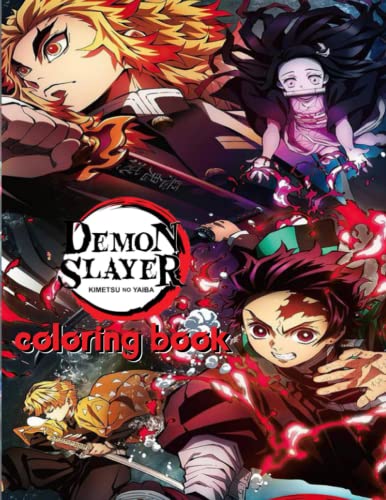 Démon Slayer Coloring Book: Anime Coloring Book With +40 High Quality ...