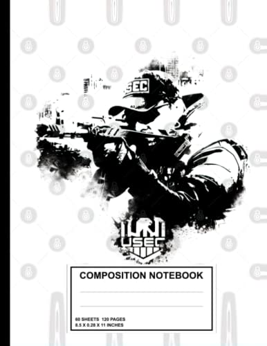 Escape From Tarkov Composition Notebook: Composition Notebook - College ...