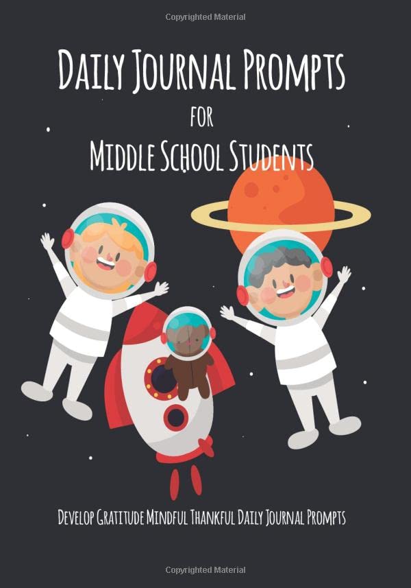 Happy Middle School Daily Journal Prompts: Blank Lined Middle School ...