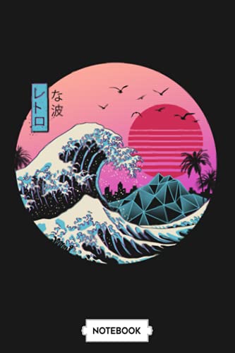 The Great Retro Wave Notebook: 6x9 120 Pages, Journal, Lined College ...