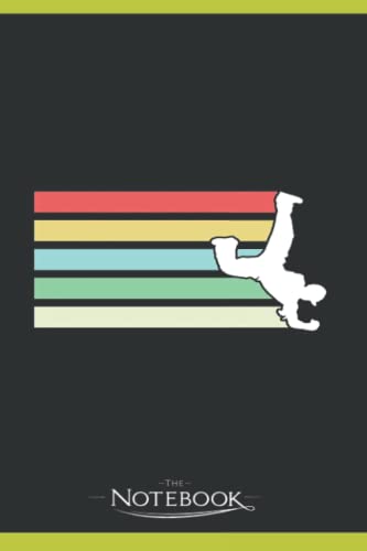 Retro Breakdance Breakdancer Notebook Perfect: Diary, Matte Finish ...