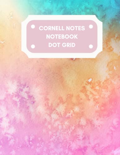 Cornell Notes Notebook Dot Grid: Cornell Note Taking System 8.5x11" Dot ...