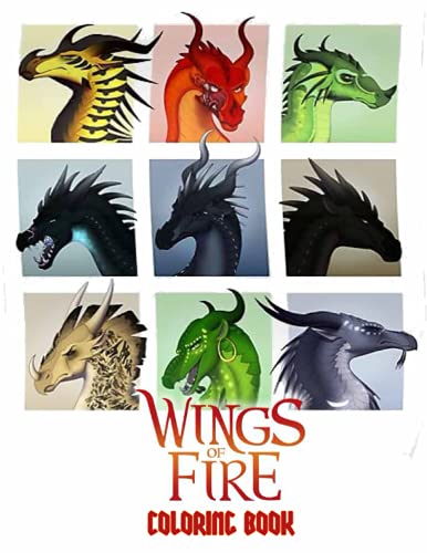 Wings of Fire coloring book: A Wings Of Fire Dragons Coloring Book ...