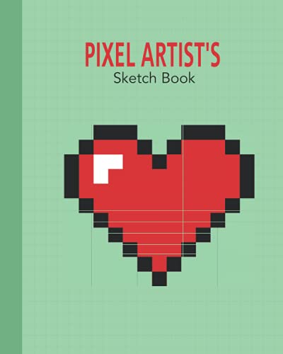 Pixel Artist's Sketchbook: Pixel art grid for pixel artists, game graphic designers, character ...