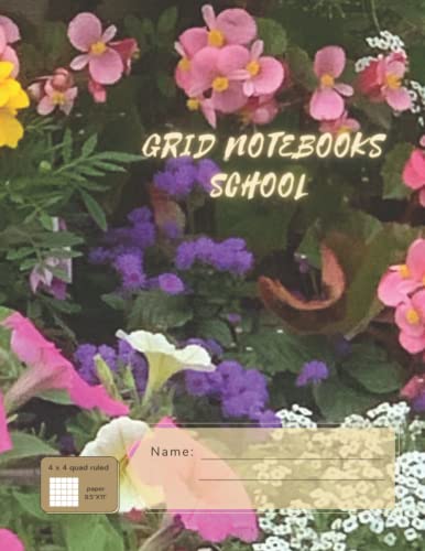 Grid Notebooks School: Grid Paper for Math and Science Students, by Ada ...