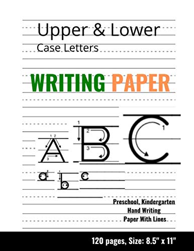 WRITING PAPER upper and lower case letters: Preschool Practice ...