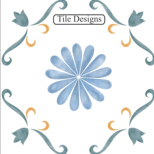 Tile Designs: 50 Original Tile Coloring Pages for Artists of all Ages ...