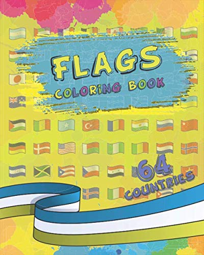 Flags Coloring Book: for kids | Activity books for kids ages 3-8 by ...
